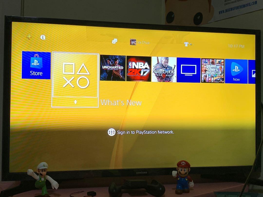 PS4 Slim 500gb with box and receipt compplete with games, Video Gaming ...