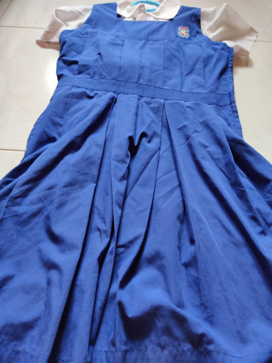 Rare - CHIJ SJC (St Joseph convent) Pinafore, Blouse and Pe polo, Women ...