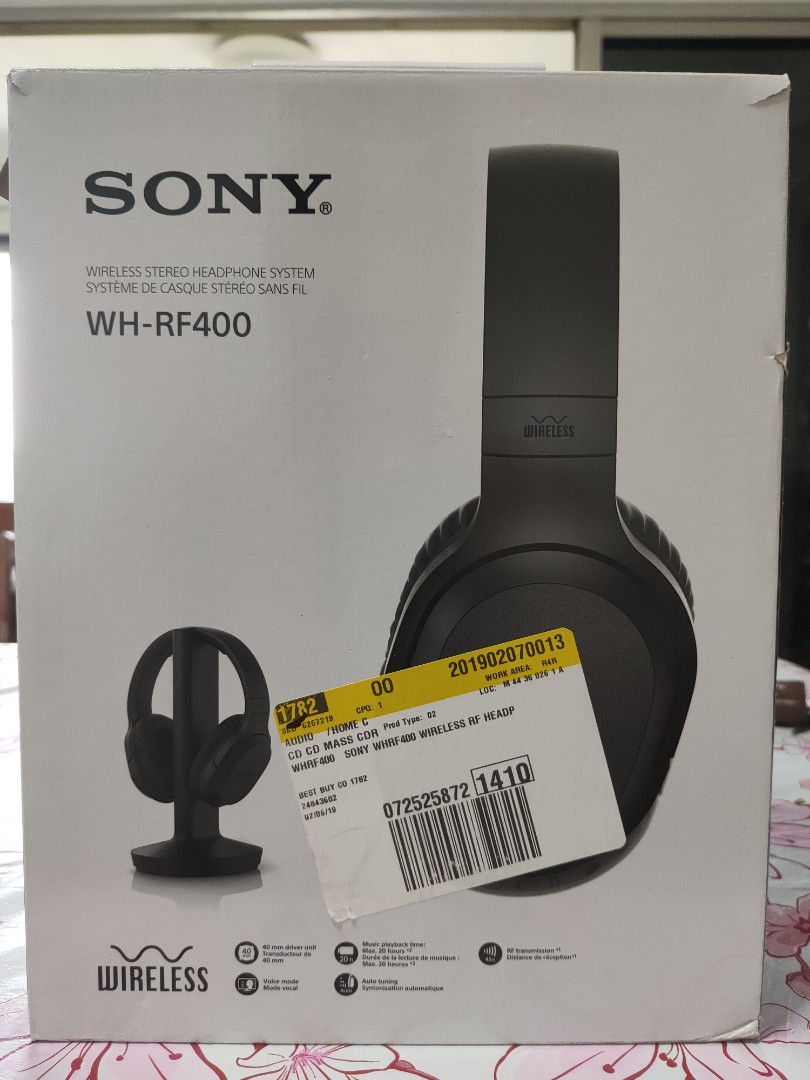 Sony WH-RF400 Wireless Headphones, Audio, Headphones & Headsets on ...