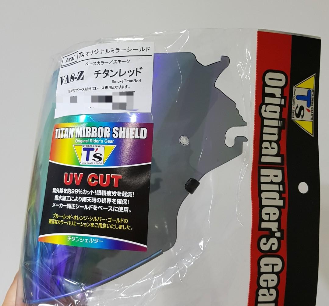 {SOLD} Arai SMOKE TITAN RED Vz-Ram Vas-Z Visor BNIP VzRam, Motorcycles ...