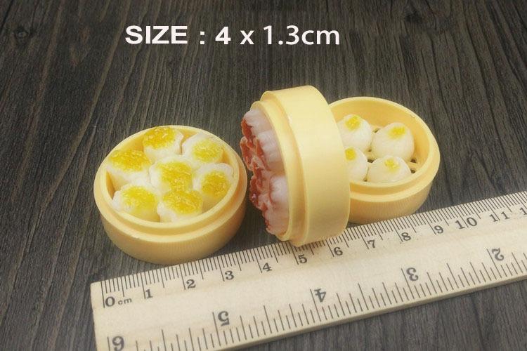 Chinese Food Dim Sum Keychain - Steamed rabbit Bao（兔子）, Luxury ...