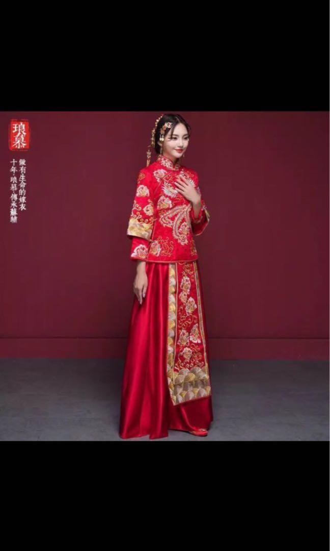 Chinese Kua, Women's Fashion, Dresses & Sets, Evening dresses & gowns ...