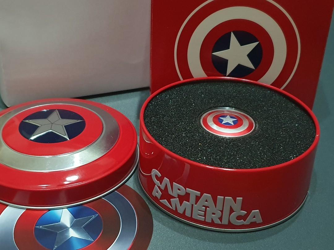 Fiji 1 dollar 2019 Marvel - CAPTAIN AMERICA Shield - 10g silver coin ...
