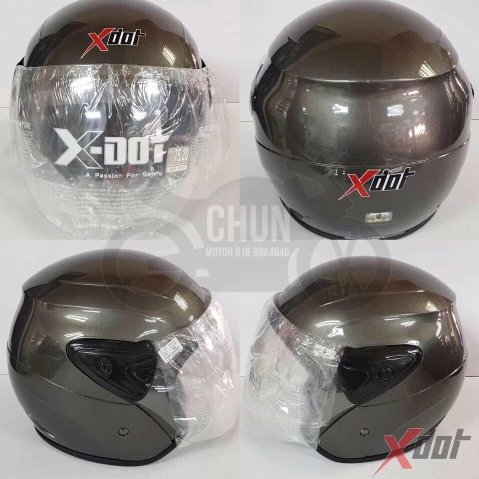 Helmet Xdot G618 Kelabu Murah X Dot, Auto Accessories on Carousell