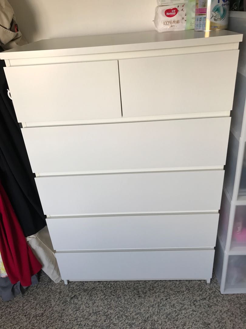 IKEA MALM drawer storage, Furniture & Home Living, Furniture, Shelves ...