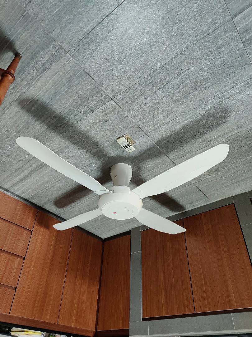 KDK Ceiling Fan R56SV with remote, Furniture & Home Living, Lighting ...