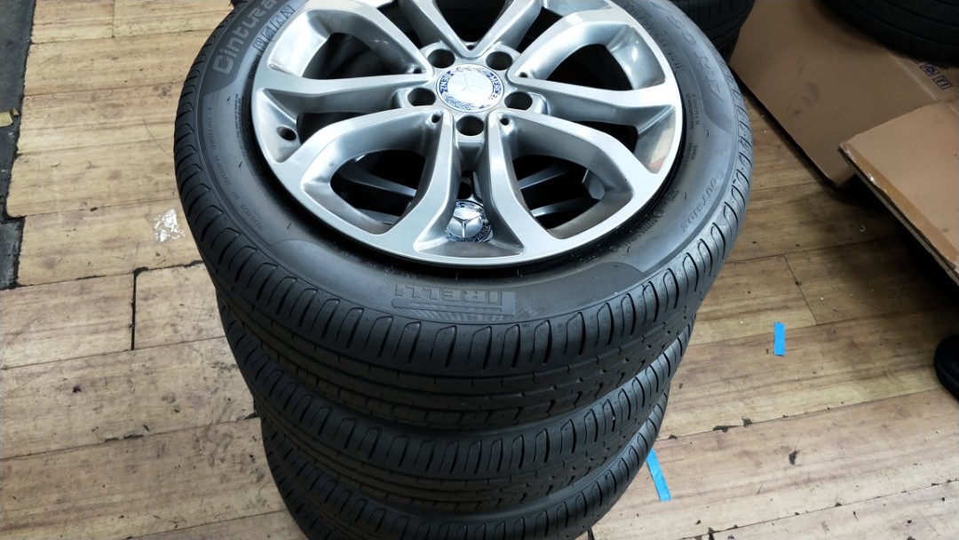 Mercedes Benz W205 17inch wheels set, Car Accessories, Tyres & Rims on ...
