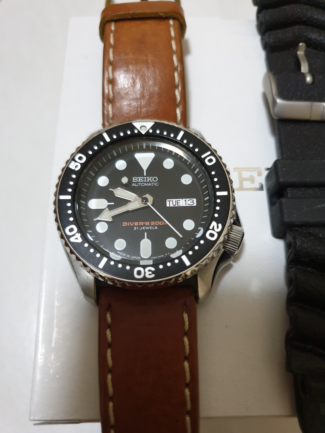 Original Used Seiko Automatic 200m Diver Men's Watch SKX007J1 SKX007J ...