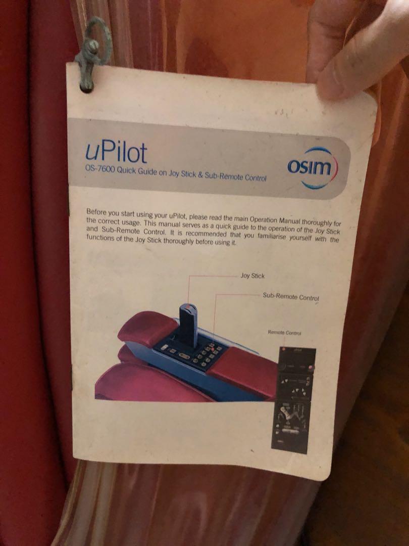 Osim uPilot Massage Chair, Furniture & Home Living, Furniture, Chairs ...