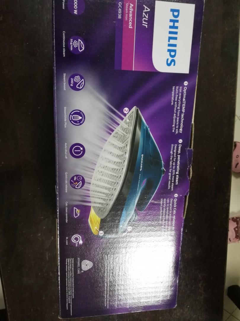 Philips Azur Advanced Steam Iron, TV & Home Appliances, Irons ...
