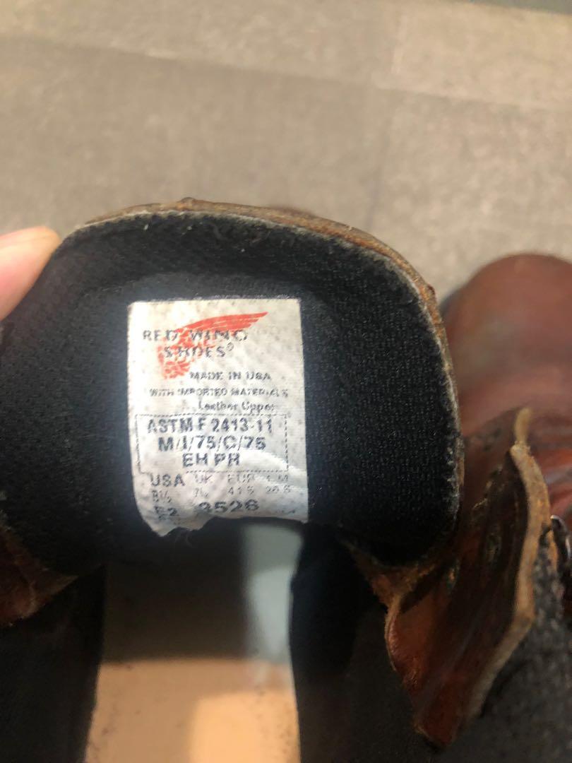 Red Wing Safety Boot Steel Toe, Men's Fashion, Footwear, Boots on Carousell