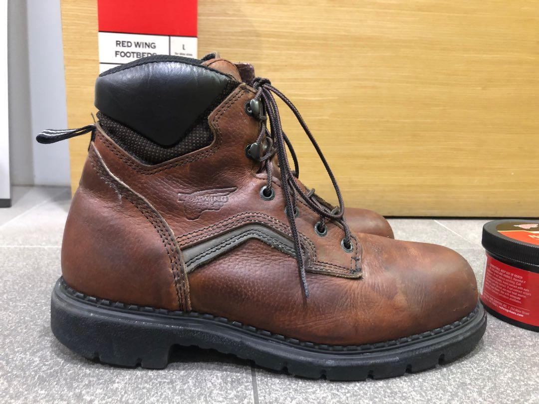 Red Wing Safety Boot Steel Toe, Men's Fashion, Footwear, Boots on Carousell