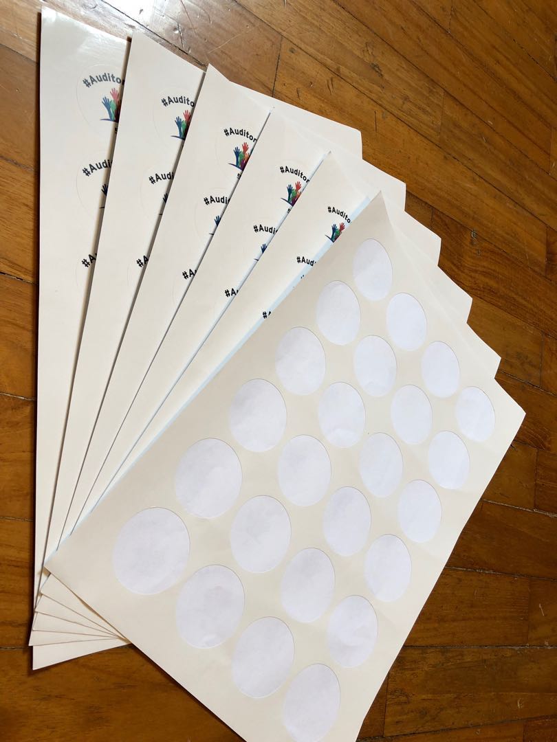 Round Sticker Label, Hobbies & Toys, Stationery & Craft, Art & Prints ...