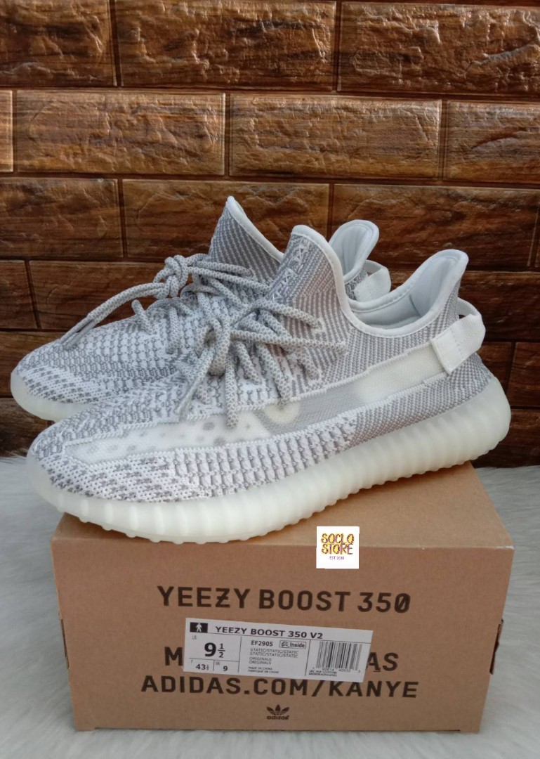 SEPATU ADIDAS YEEZY BOOST V2 STATIC REFLECTIVE LACELES PERFECT KICKS PK ...