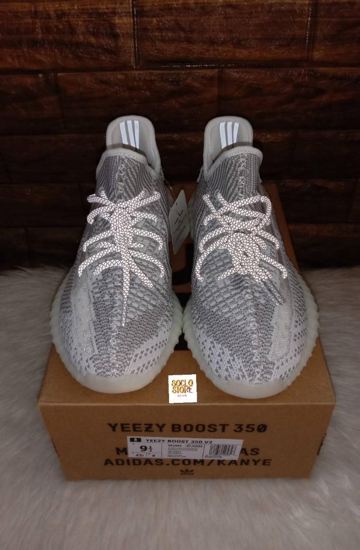 SEPATU ADIDAS YEEZY BOOST V2 STATIC REFLECTIVE LACELES PERFECT KICKS PK VERSION ORIGINAL ...
