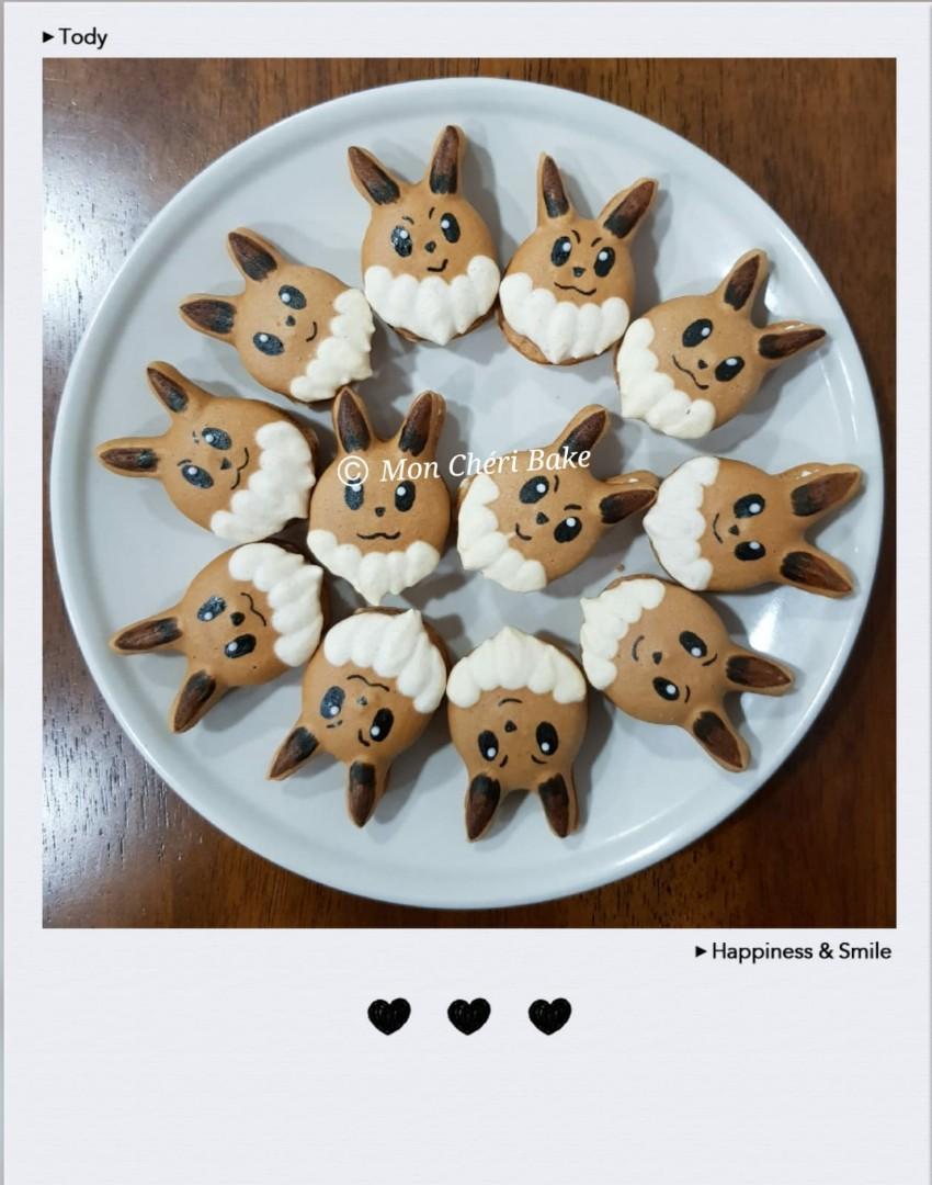Set of 12 Eevee Macaron, Food & Drinks, Gift Baskets & Hampers on Carousell