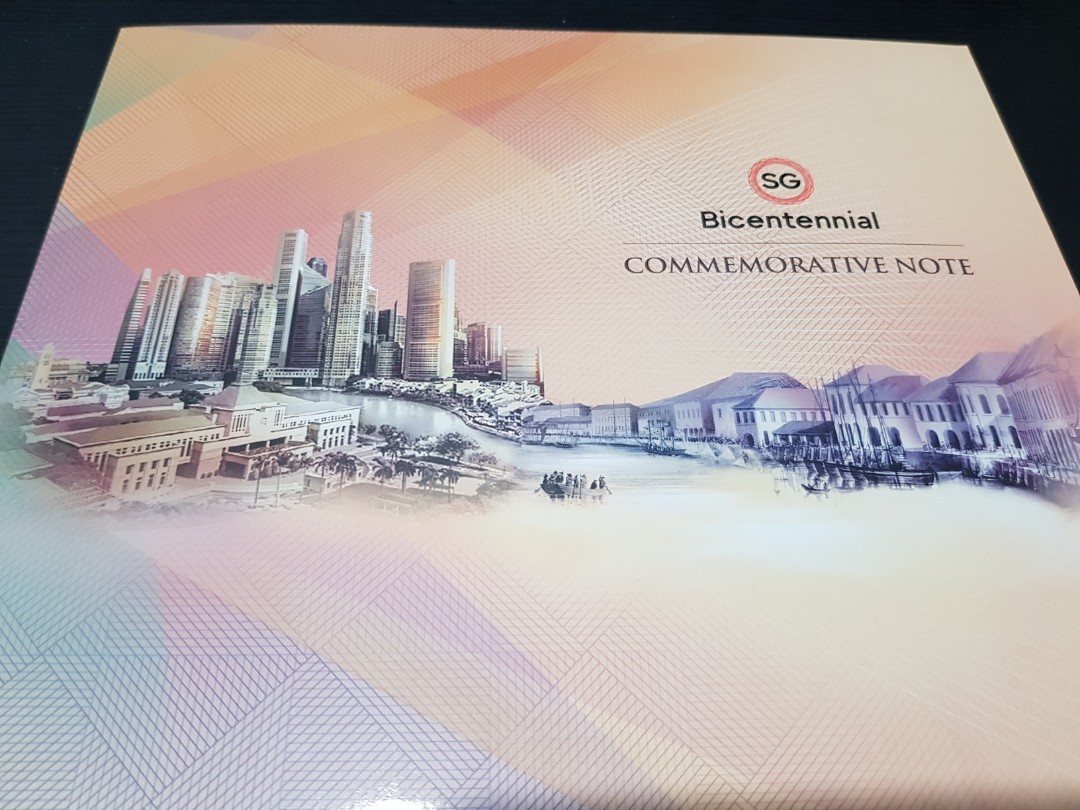 Singapore Bicentennial commemorative note, Hobbies & Toys, Memorabilia ...