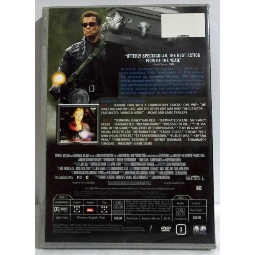 DVD: Terminator 3: Rise of the Machines (2-Disc DVD), Hobbies & Toys ...