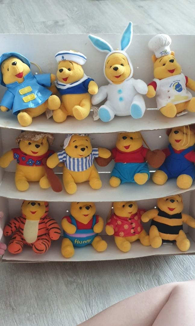 Vintage Winnie Mini Plush Toy, Hobbies & Toys, Toys & Games on Carousell