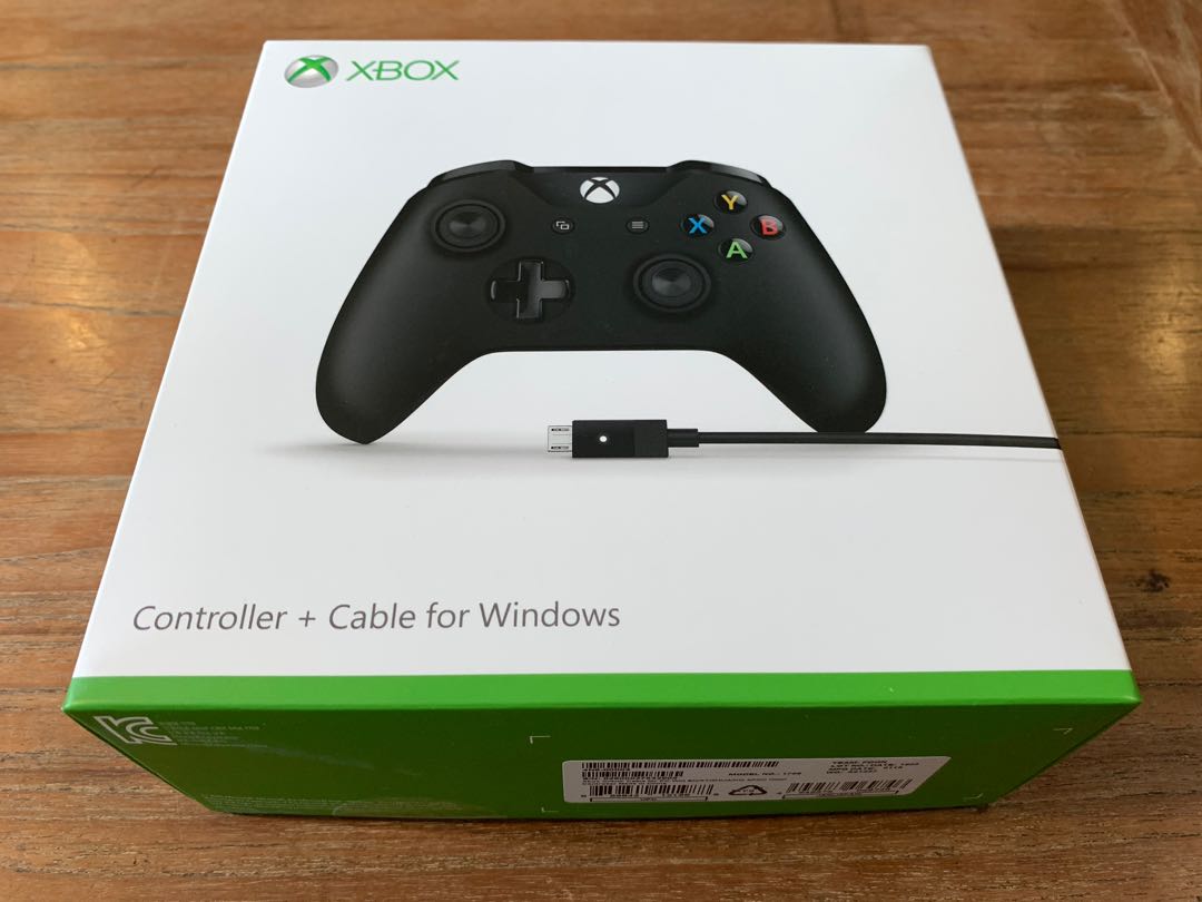 Xbox Wireless Controller w Cable (Black), Video Gaming, Gaming ...