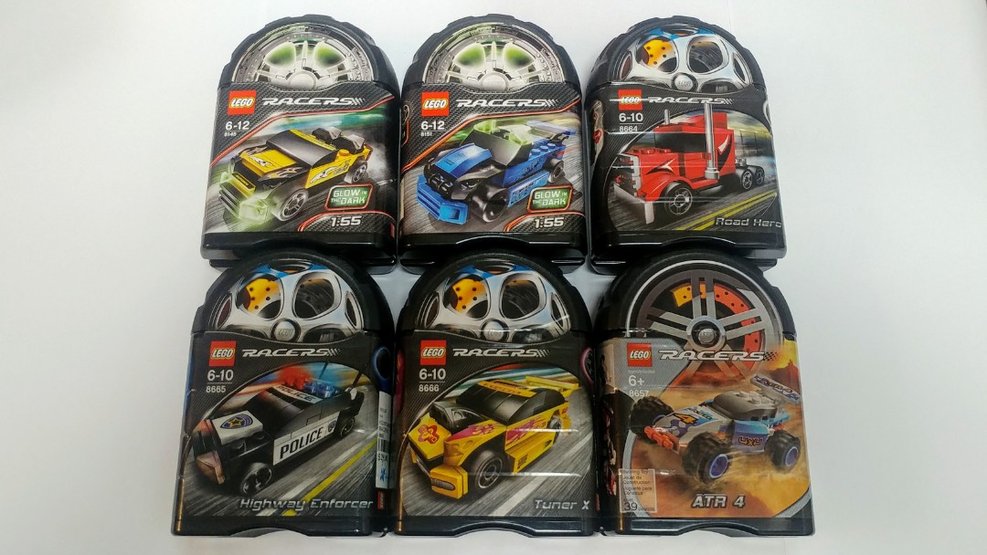 全新未開盒 (一次過6盒) LEGO 8148 8151 8657 8664 8665 8666 Racers 系列, 興趣及遊戲, 玩具 ...