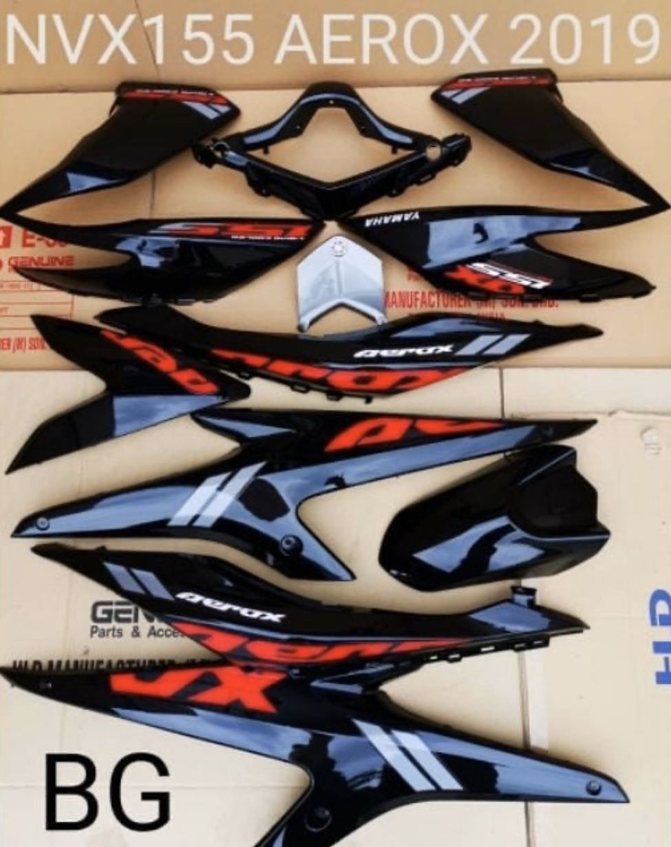 Aerox 155 Coverset, Motorcycles, Motorcycle Accessories on Carousell