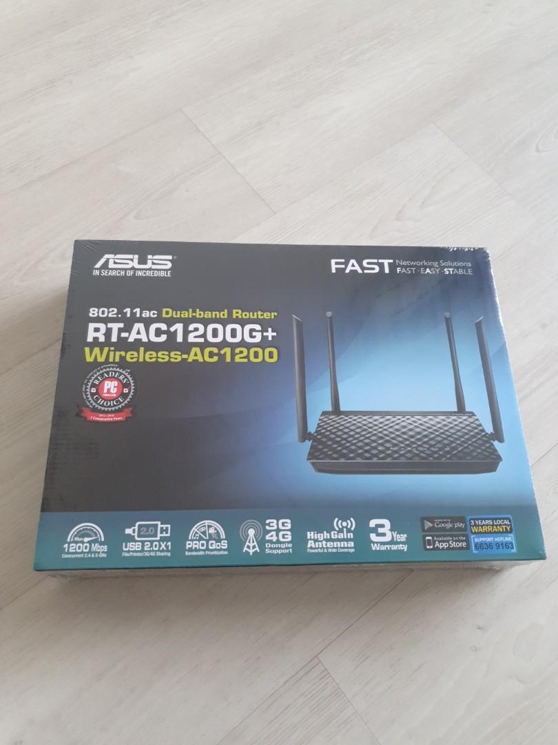 ASUS RT-AC1200G+, Computers & Tech, Parts & Accessories, Networking on ...