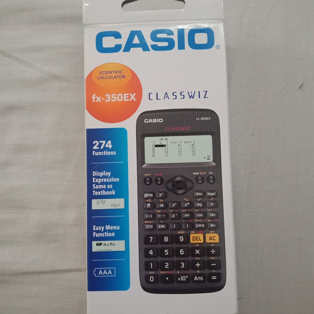Casio FX-350EX Classwiz, Computers & Tech, Office & Business Technology ...