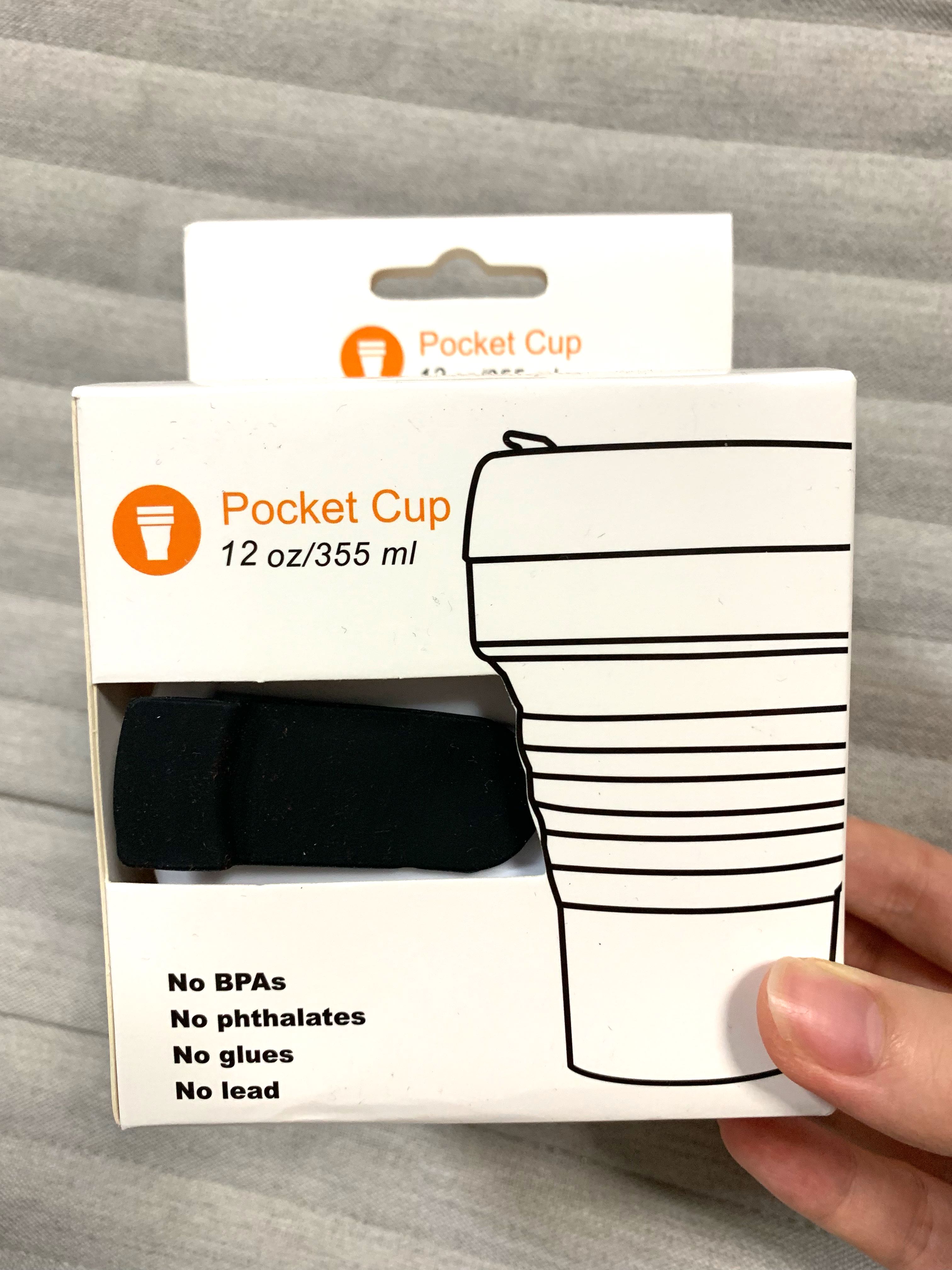 Collapsible Pocket Cup 355ml, Furniture & Home Living, Kitchenware ...