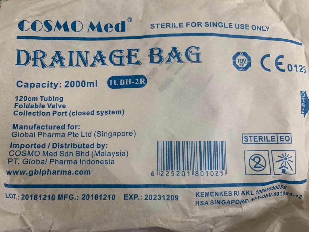 Cosmo med drainage bag, Everything Else on Carousell
