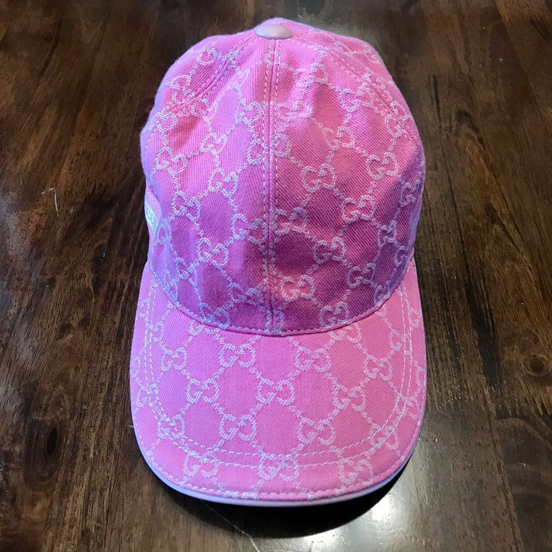 GUCCI PINK CAP, Luxury, Apparel on Carousell