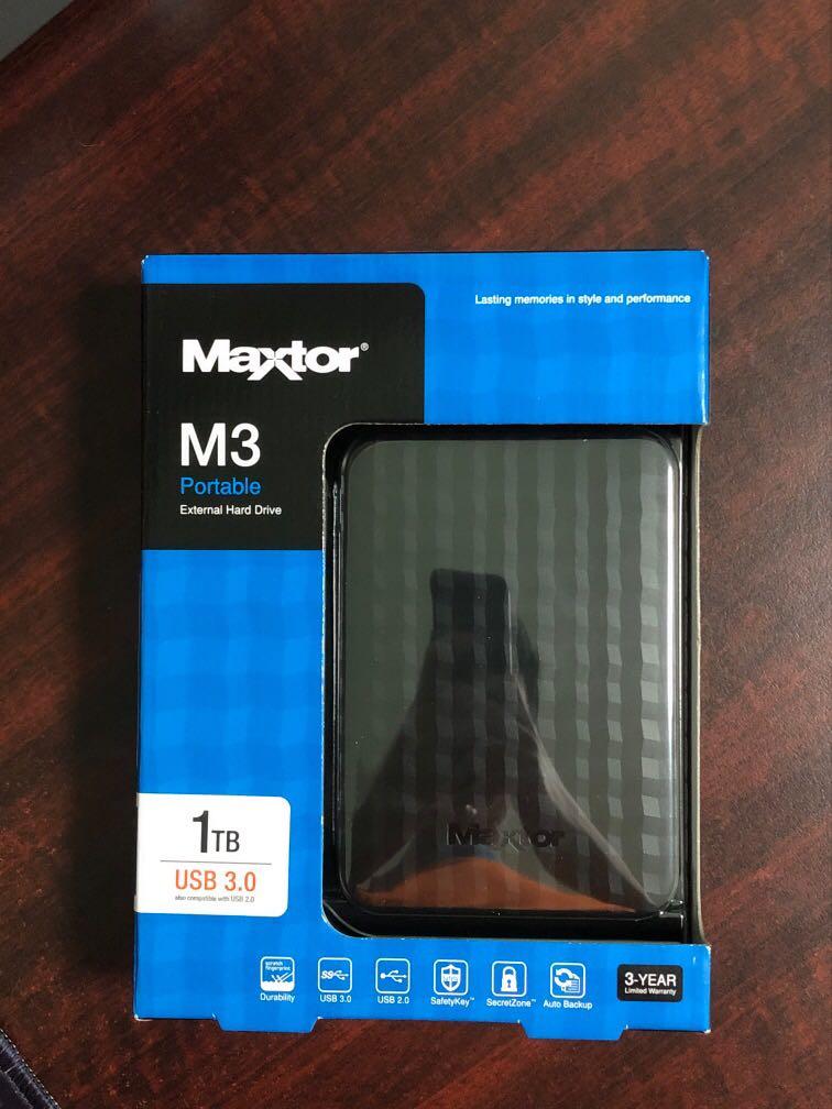 Maxtor M3 1 TB External Hard Drive, Computers & Tech, Parts ...
