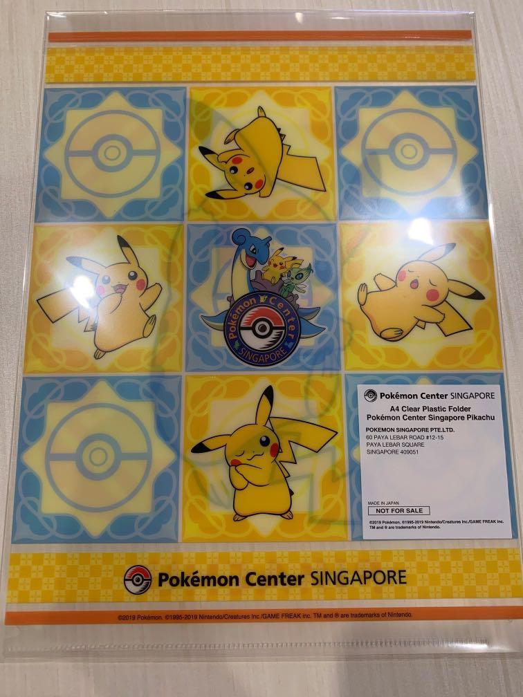 Pokemon Center A4 Clear Plastic Folder, Video Gaming, Gaming ...