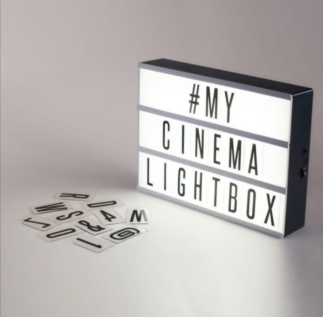 (Rental) A4 Lightbox - A4 Led Message Light box + Warm fairy lights(5m ...