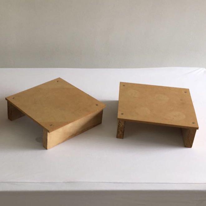 Self made wooden raised platform, Furniture & Home Living, Furniture ...