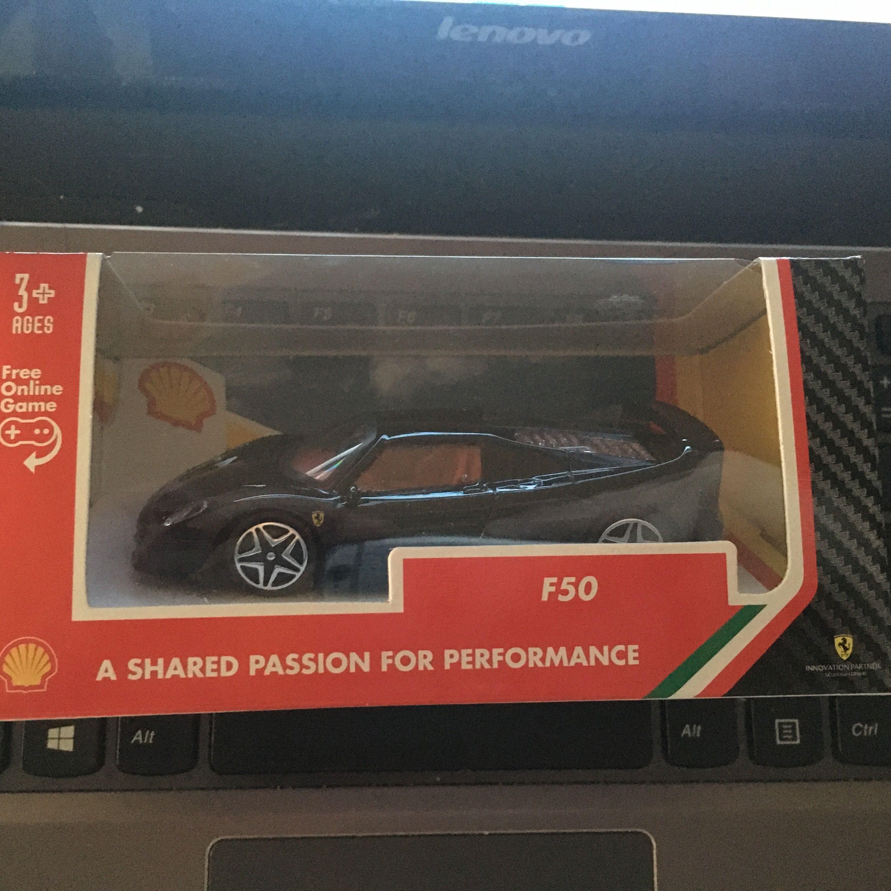 Shell Burago F50, Hobbies & Toys, Collectibles & Memorabilia, Vintage ...
