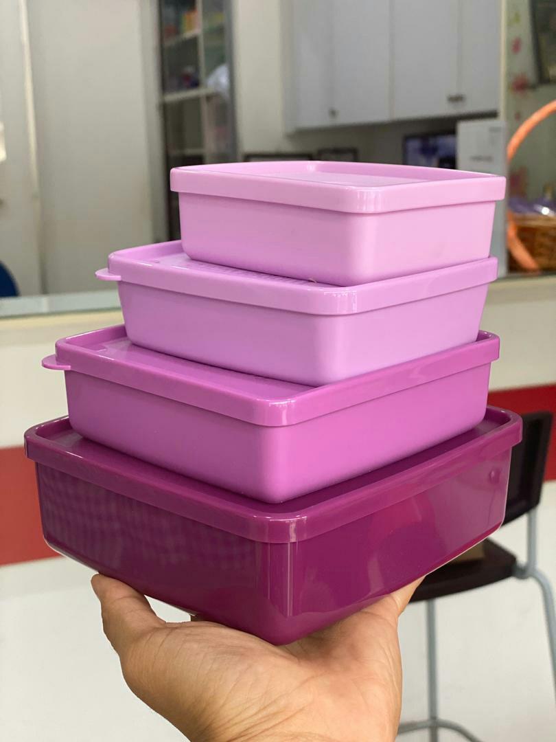 Tupperware square set, Furniture & Home Living, Kitchenware & Tableware ...