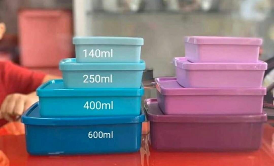 Tupperware square set, Furniture & Home Living, Kitchenware & Tableware ...