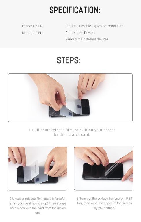 Rock Space UZIEN Shockproof Hydrogel Screen Protector