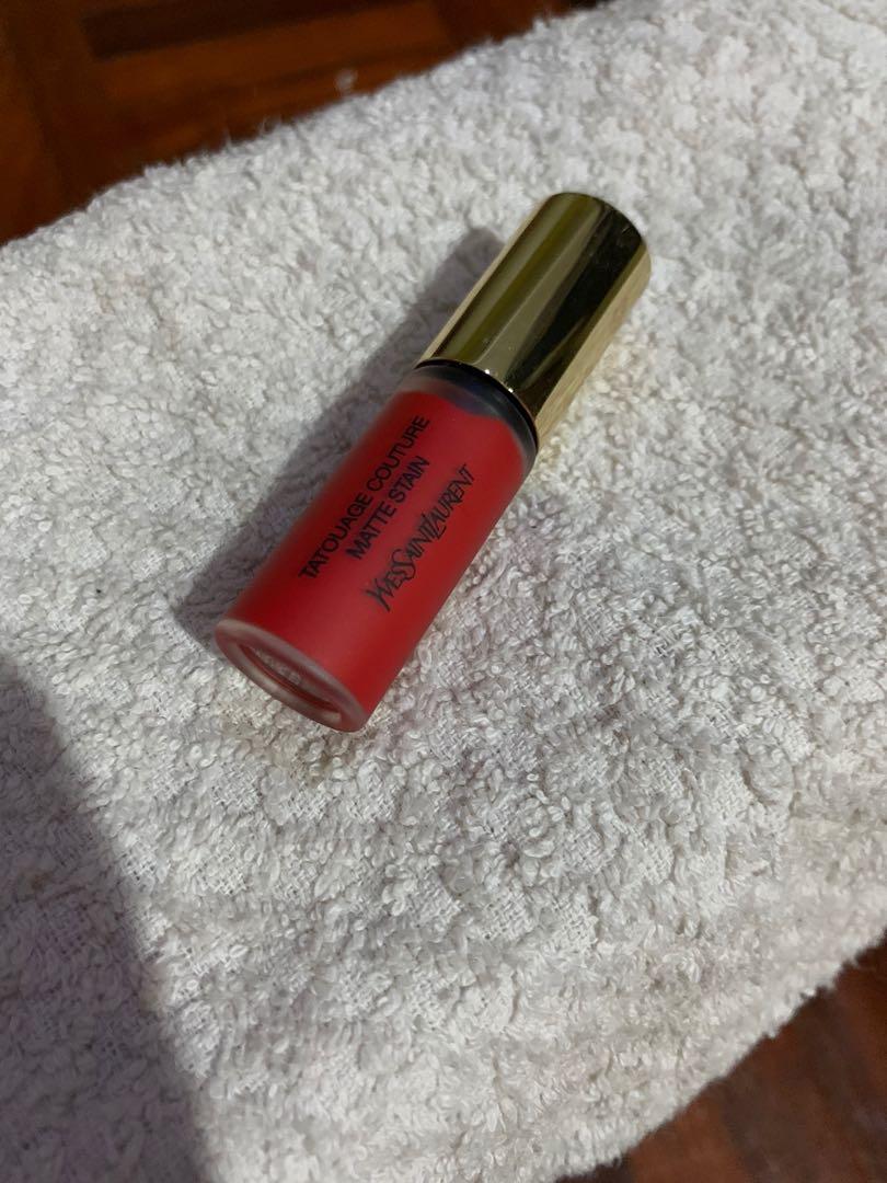 YSL mini lip stain, Beauty & Personal Care, Face, Makeup on Carousell