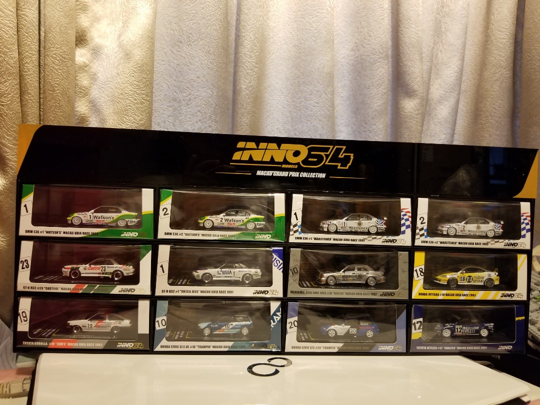 100% new 1/64 INNO Macau Prix Grand Collection Full Complete Set 連架 ...