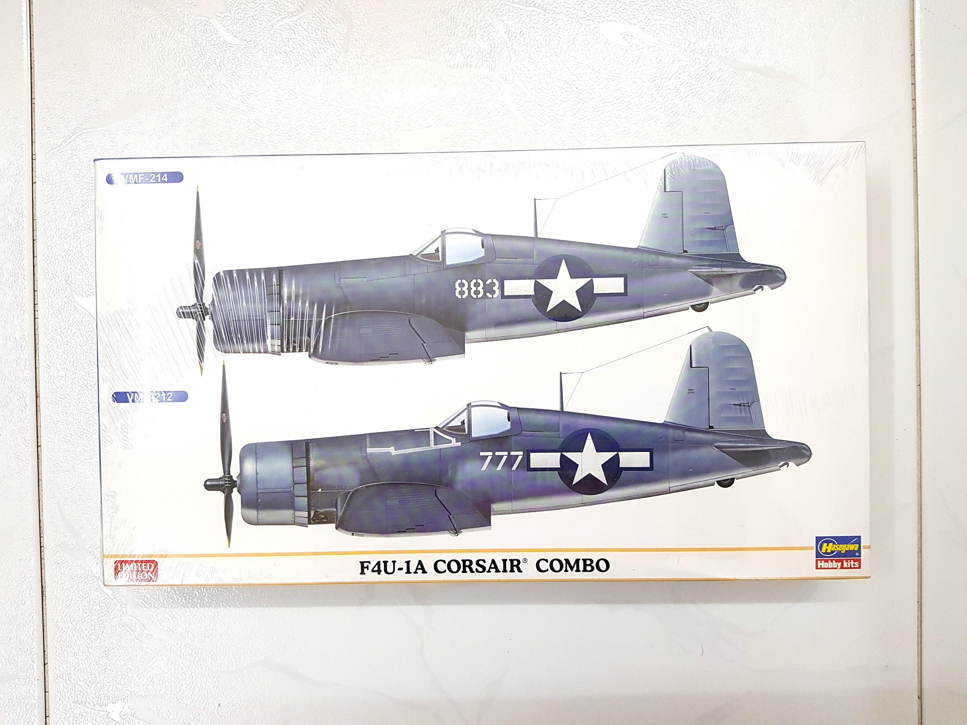 1/72 Hasegawa US Navy Fighter F4U-1A Corsair VMF-214 & VMF-212 *misb ...
