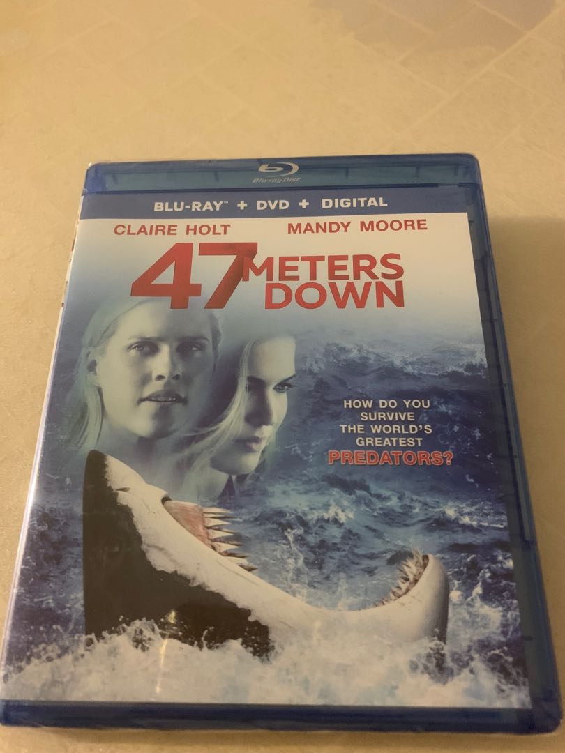 47 Meters Down (Blu Ray + DVD + Digital), Hobbies & Toys, Music & Media ...
