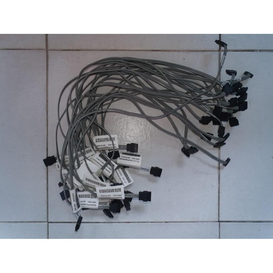 assorted different colors multiple SATA data cables free delivery if ...