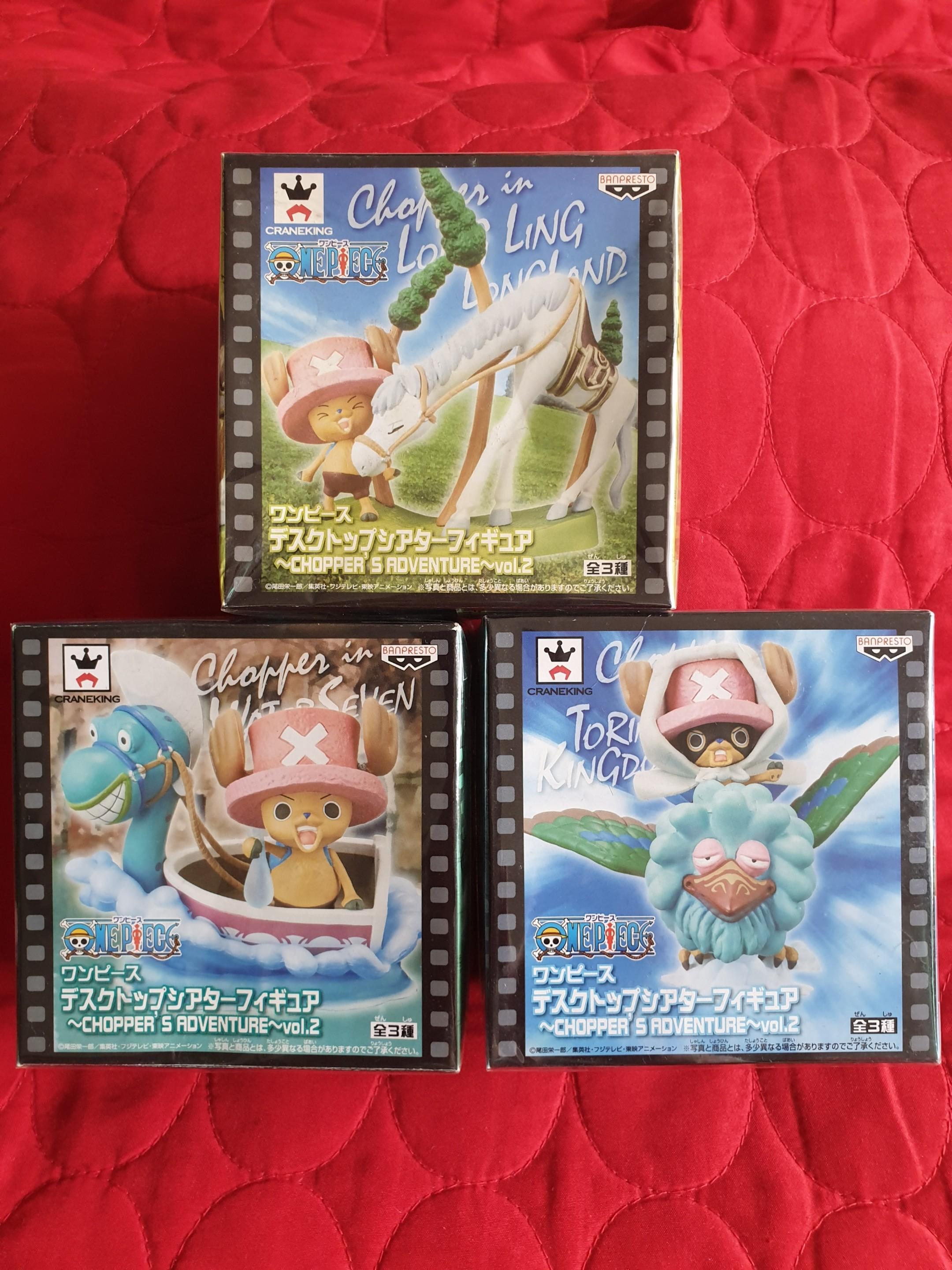 One Piece Chopper Adventure Vol. 2 Complete set of 3 figures, Hobbies ...