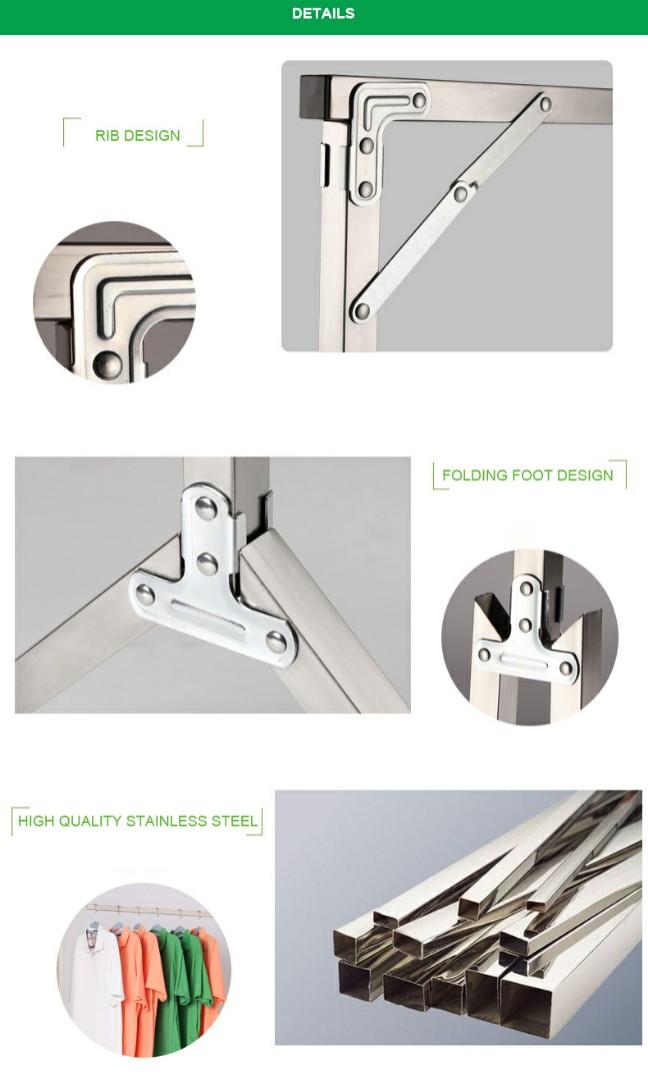 Drying racks, pole clothes, telescopic home terrace, Furniture & Home ...