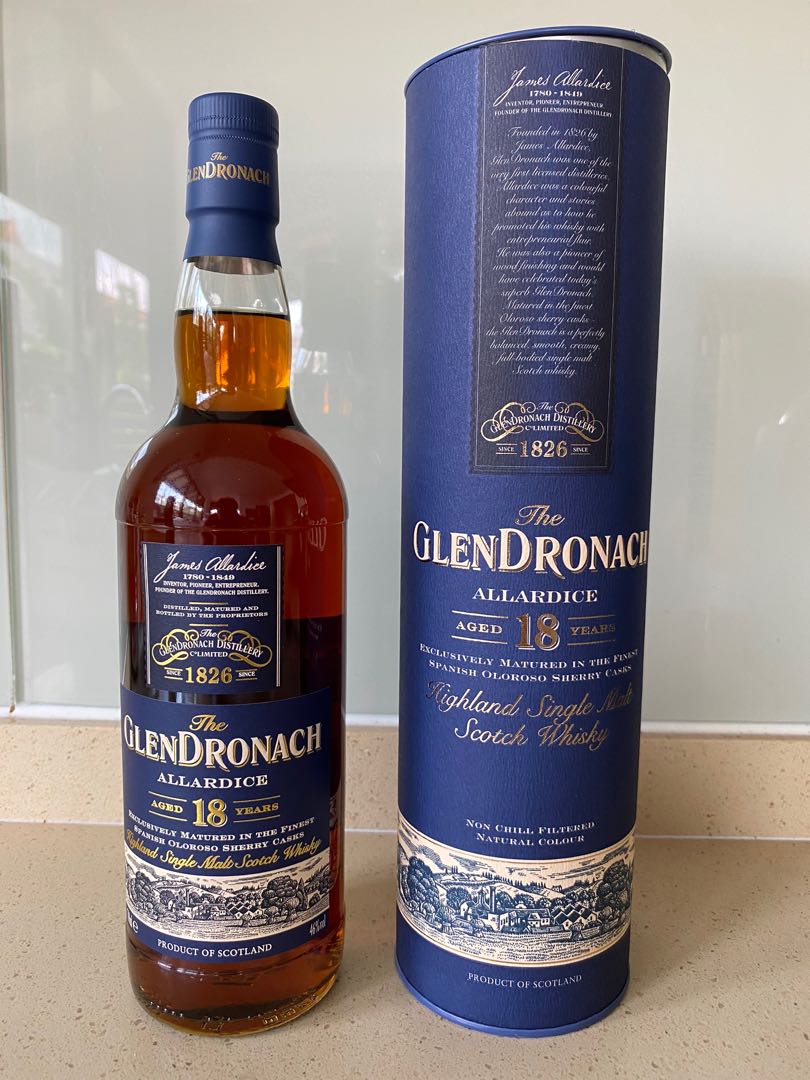 Glendronach 18, Food & Drinks, Alcoholic Beverages on Carousell