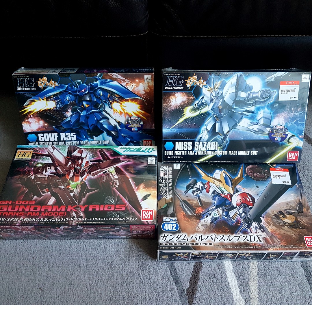 Gundam HG Gouf R35 / HG Miss Sazabi / HG GN-003 Gundam Kryrios / BB ...