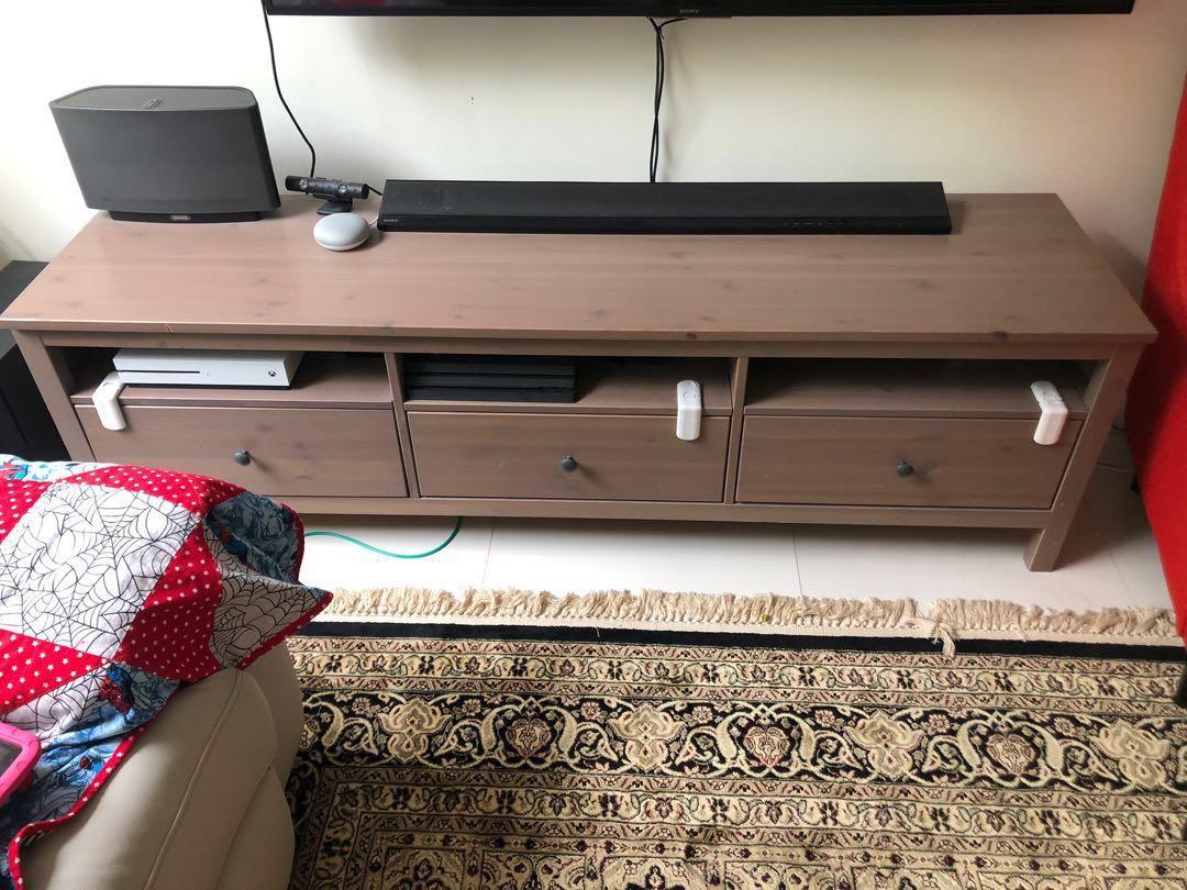 Ikea hemnes tv cabinet (large size), Furniture & Home Living, Furniture, Shelves, Cabinets ...