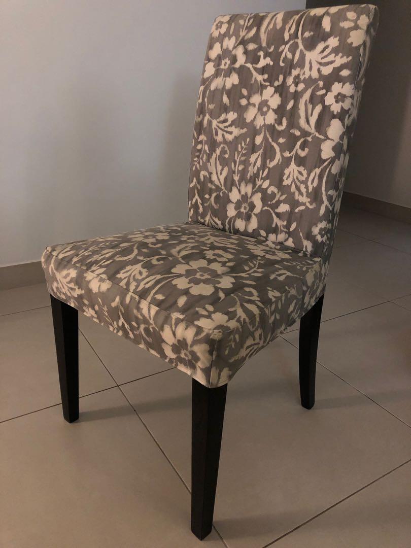 6 Ikea Henriksdal Dining Chairs, Furniture & Home Living, Furniture ...
